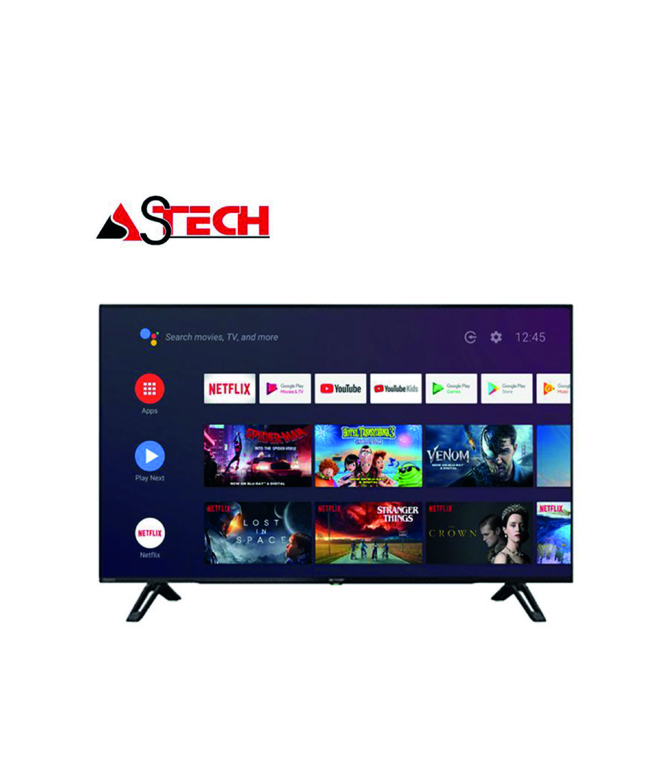 Télévision Astech 65″ pouces SMART TV – 4K UHD (165 cm) NP - Sen Grand ...